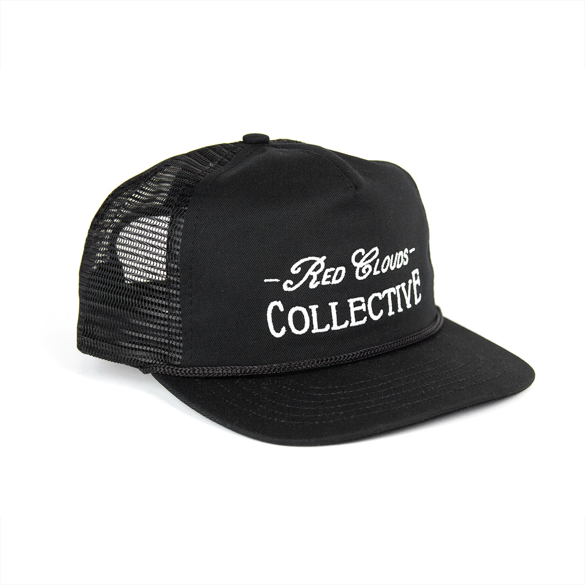RCC Trucker Hat - Black - Red Clouds Collective - Made in the USA