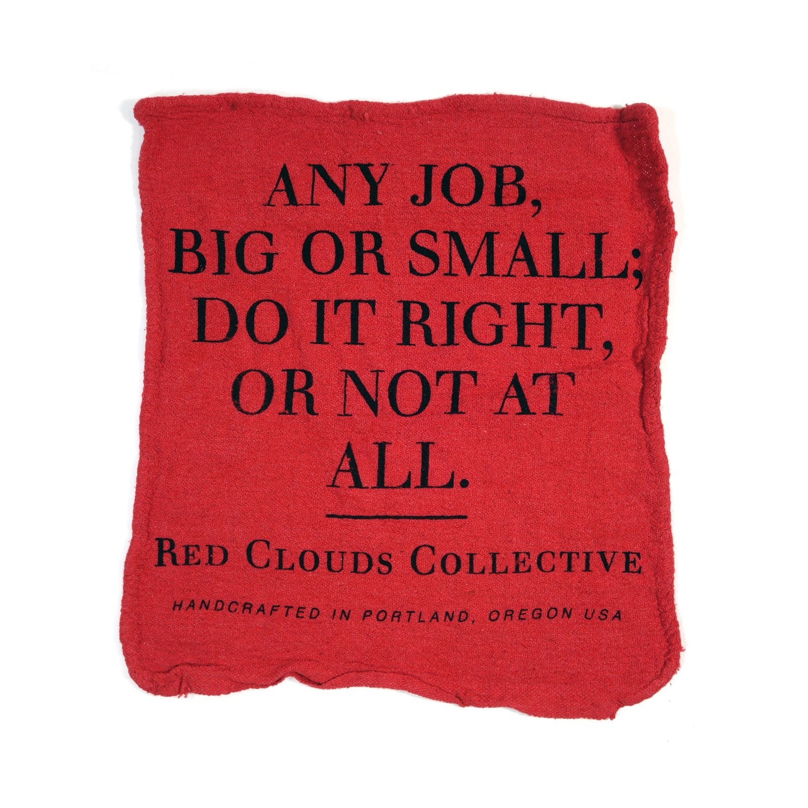 Shop Rags - Red (3 Pack) - Red Clouds Collective - Made in the USA