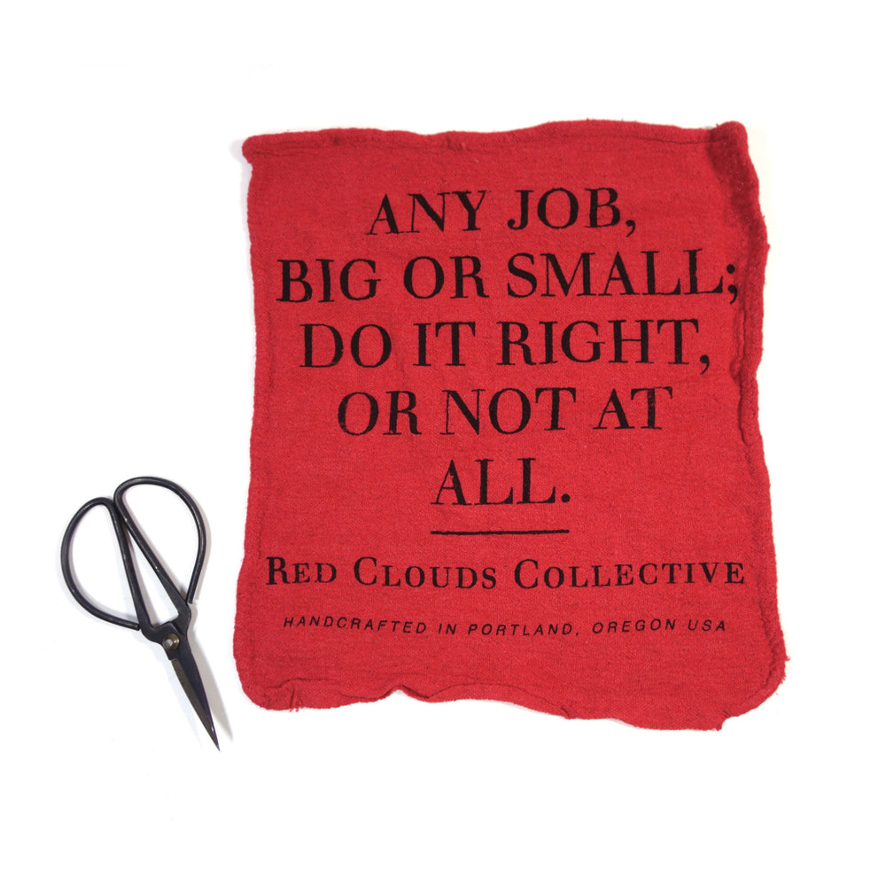 Shop Rags - Red (3 Pack) - Red Clouds Collective - Made in the USA
