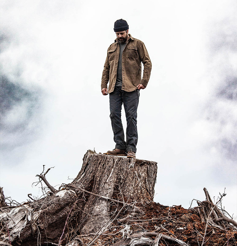 Witham Work Shirt - Havana Waxed Canvas - Red Clouds Collective - Made ...